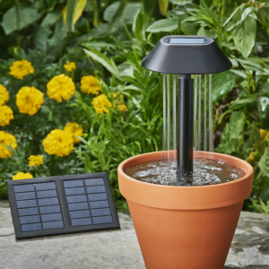Easy DIY Solar Fountain In 1 Hour! With Aquatic Plants - My Besuited Home