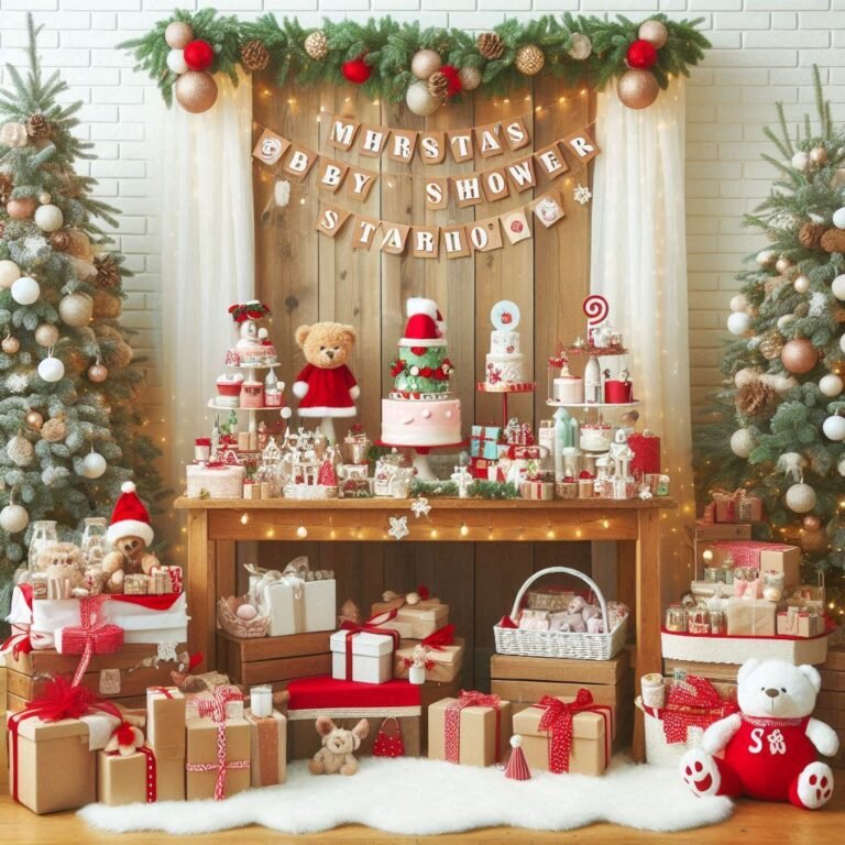 17 Enchanting Christmas Baby Shower Décor Ideas - My Besuited Home