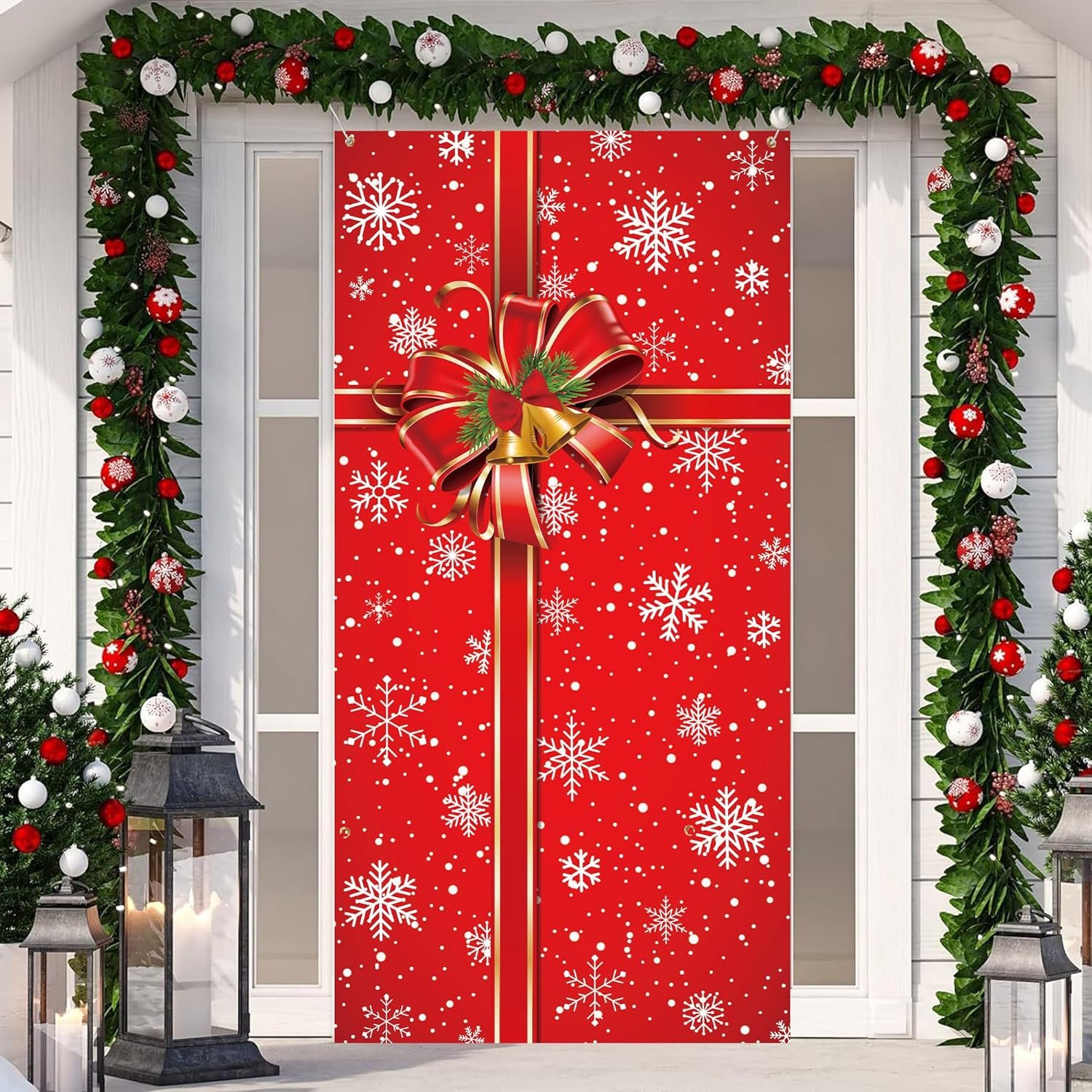 20+ Christmas Door Decorating Ideas For Home And Office - My Besuited Home