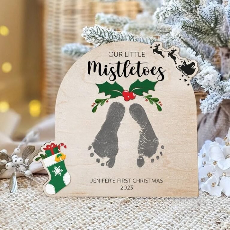 20+ Mistletoes Footprint Crafts For Kids - My Besuited Home