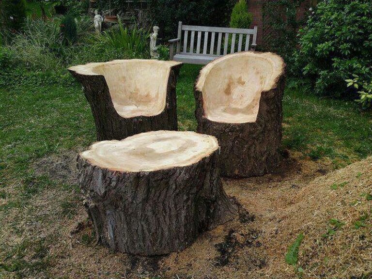 15 Creative Tree Stump Ideas That Will Elevate Your Outdoor Space - My ...