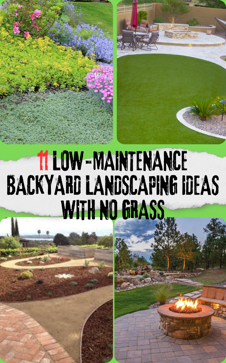 11 Low-Maintenance Backyard Landscaping Ideas With No Grass - My ...