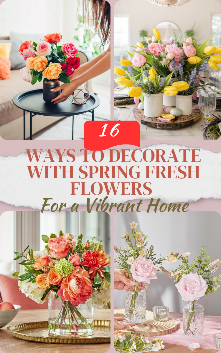 16 Ways To Decorate With Spring Fresh Flowers For A Vibrant Home - My ...