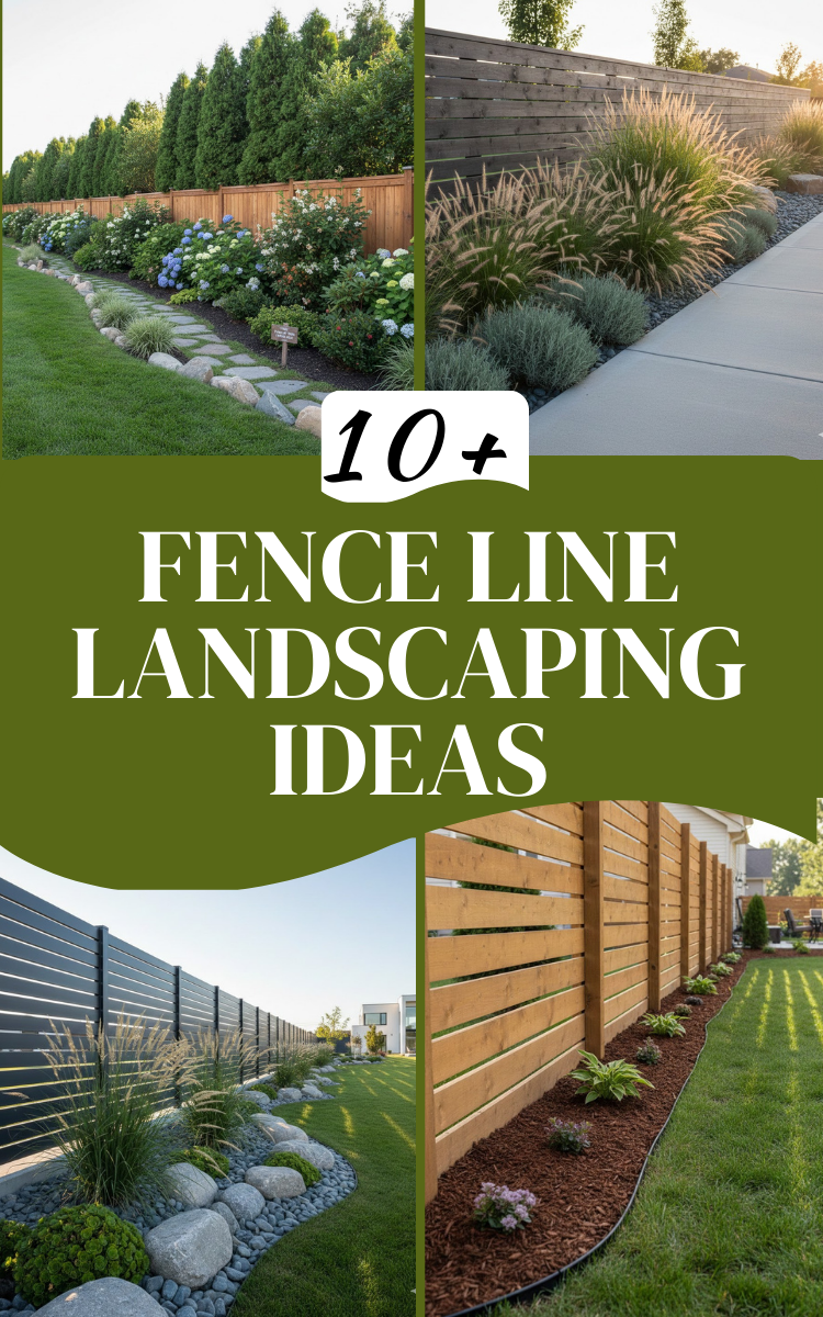13 Fence Line Landscaping Ideas - My Besuited Home
