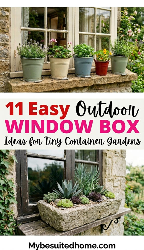 11 Outdoor Window Ledge Container Ideas For Stunning Small Space ...